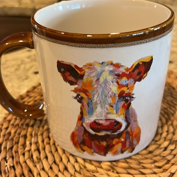 Mainstays | Dining | Cow Mug Soup Bowl Handle Farmhouse Oversized ...